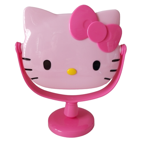 Hello Kitty | Other | Hello Kitty Cute Pink Makeup Mirror Drill Table ...
